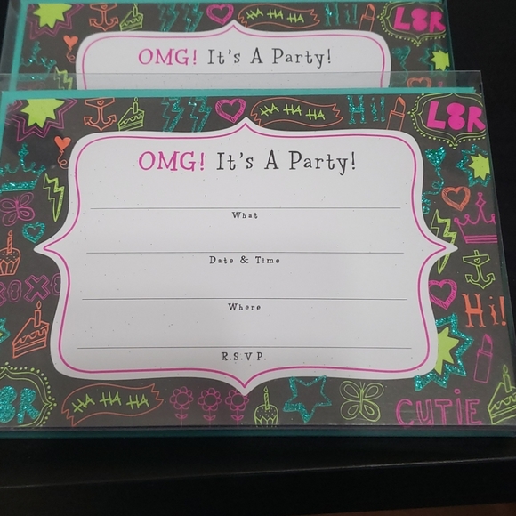 Party Supplies | Omg Its A Party Invitationsenvelopes 5 | Poshmark